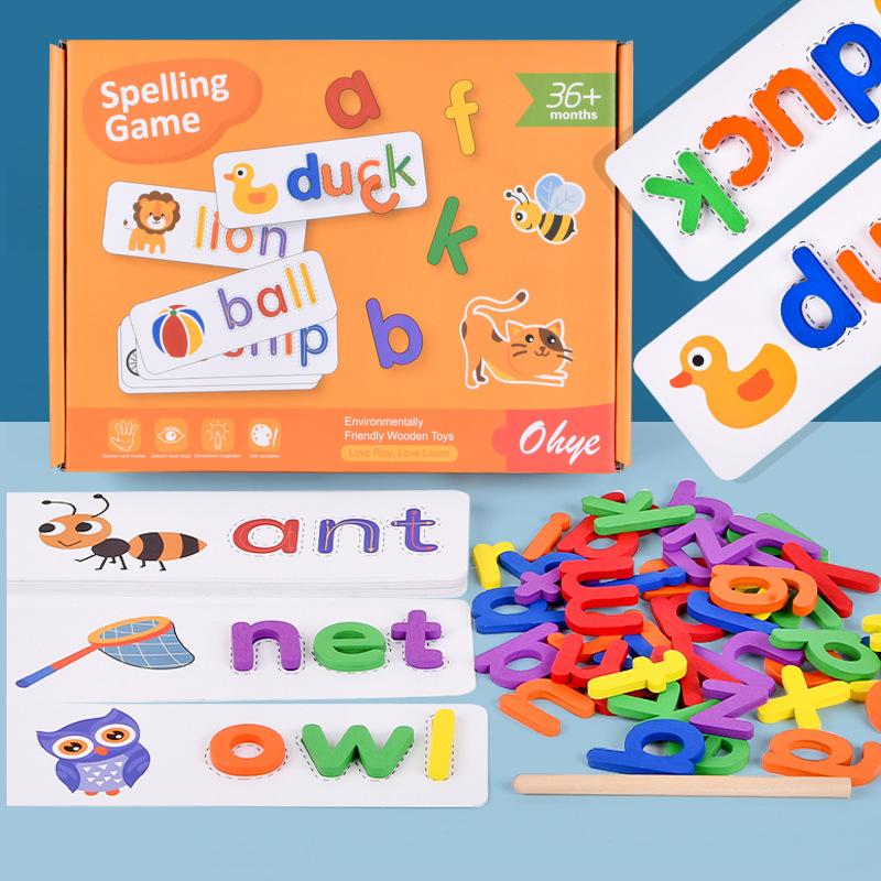 Children's Early Education 26 English Alphabet Cards Spellin - TikTok ...