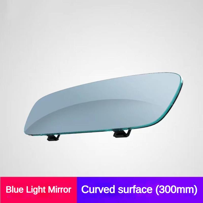 HD Car Large View Mirror Free Change Angle Tri-Fold Curved Rearview ...