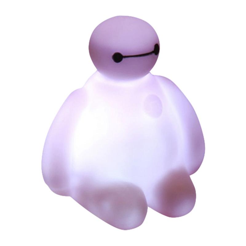 [hesgnmi] Cute Cartoon Baymax LED Color Changing Night Light - TikTok ...
