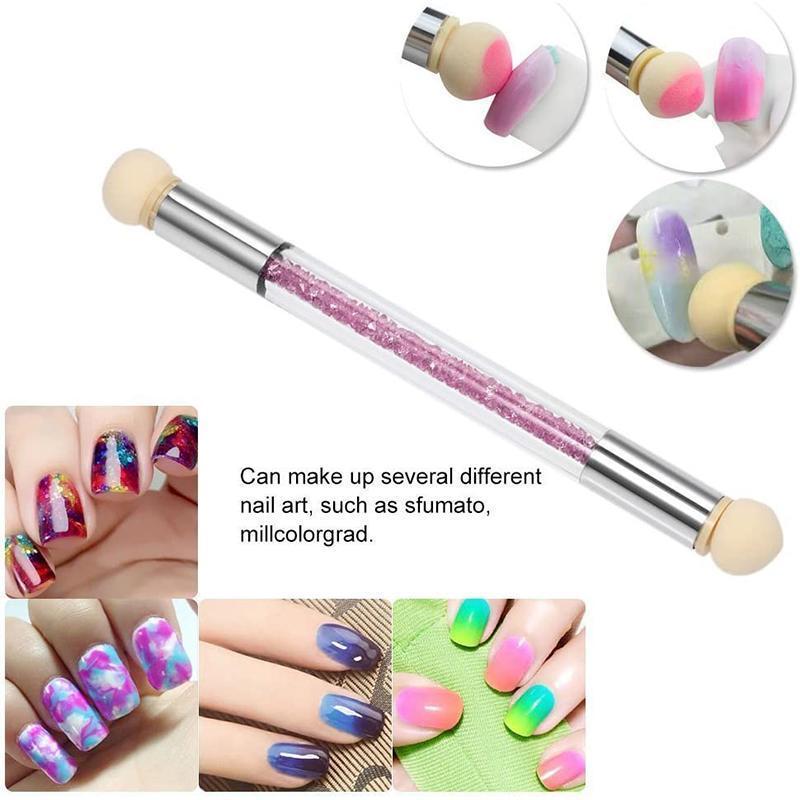 Nail Art Gradient Double-Ended Sponge Pen Set, Gradient Pen Smudge ...