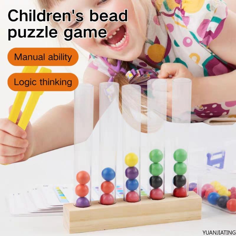 Mainan Manik Pendidikan Kanak-Kanak - Set Puzzle Klip Manik untuk ...