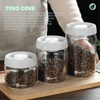 Promo TYGO COVE VACUUM SEALED JAR TOPLES KACA VAKUM BIJI KOPI TEH BUMBU ...