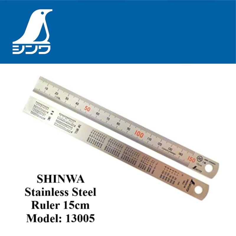 SHINWA (Japan) Stainless Steel Ruler 15cm - 1mtr (Model: 13005 - TikTok ...