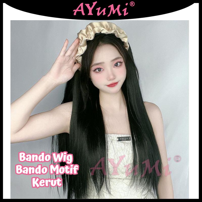 AYUMI Wig Bando Korea Simple Model Panjang dan Model Sebahu (AH) - Shop ...