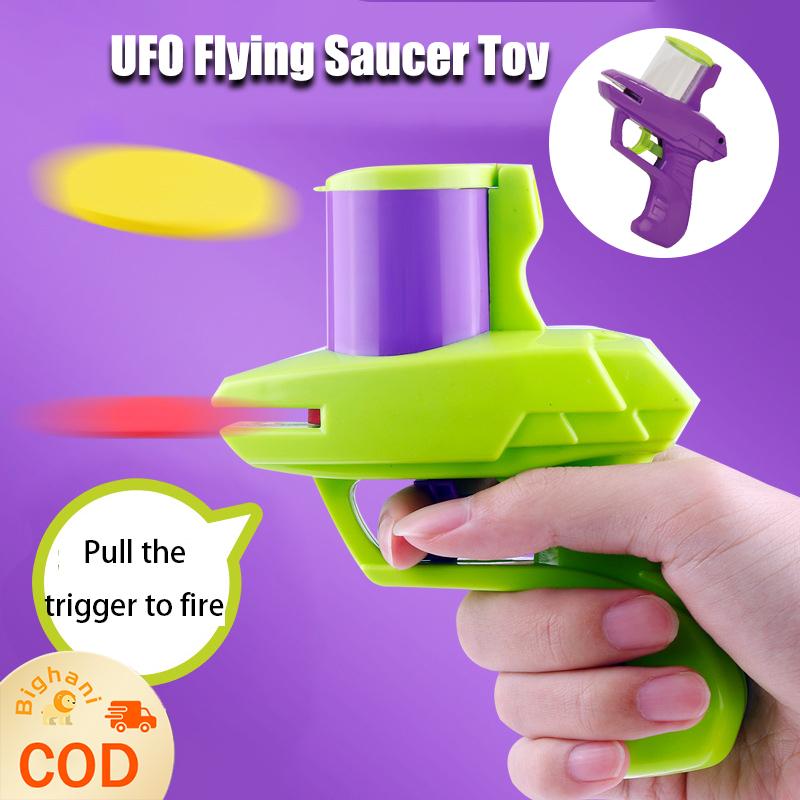 UFO Flying Saucer Toy Carrot Gun with Soft Bullet Mini Flyin - TikTok ...