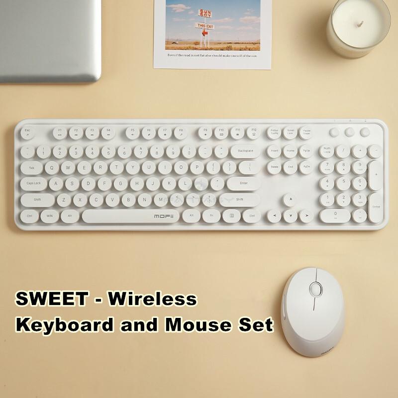 MOFII Sweet Solid Color 2.4G Wireless Keyboard and Mouse Set - TikTok ...