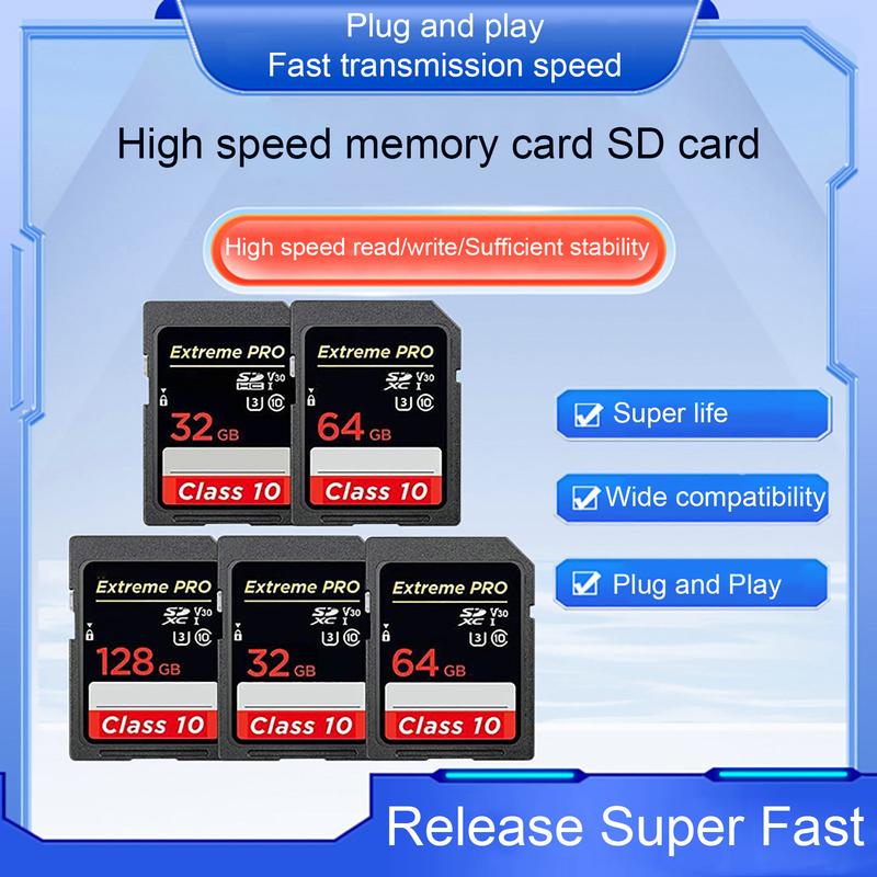 32GB 64GB 128GB SD-Card U3 High Speed Large Capacity Waterproof ...
