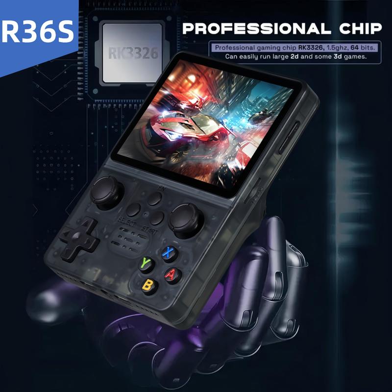 R36S Retro Handheld Gaming Console – 3.5" IPS Screen, 5000+ Preloaded ...