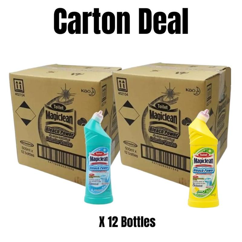 (Carton Deal) Magiclean Toilet Bleach Original/Lemon 500ml x - TikTok ...