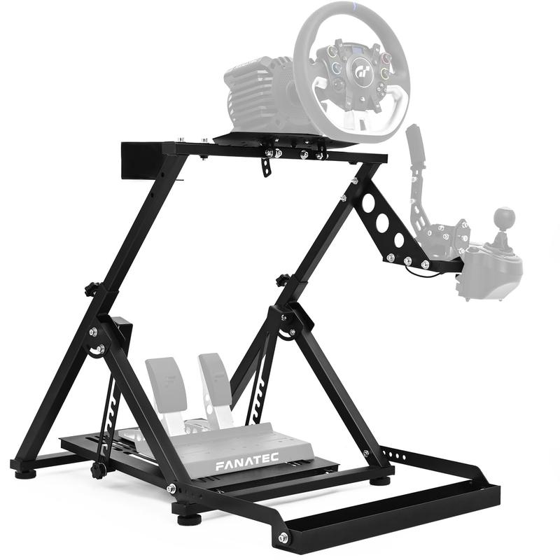 Supllueer Foldable Racing Wheel Stand with Seat Slot Fit for Logitech ...