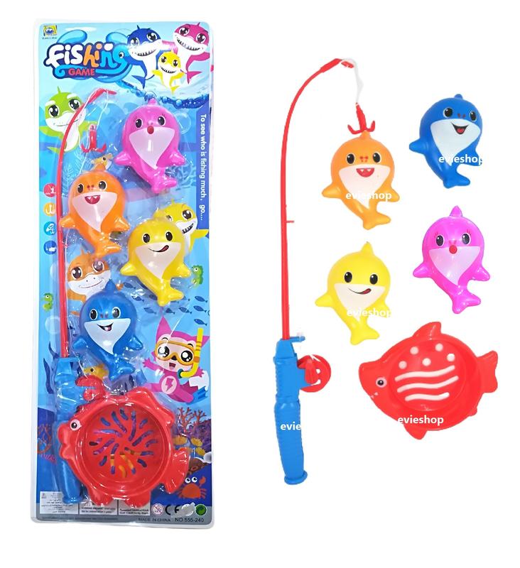 Baby Shark Fishing Toy Fishing Game Mainan Memancing Ikan Baby Shark ...