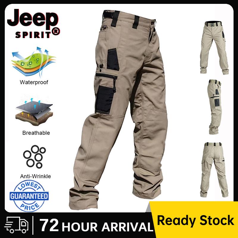 JEEP SPIRIT Tactical Cargo Pants For Men In Khaki Waterproof - TikTok ...