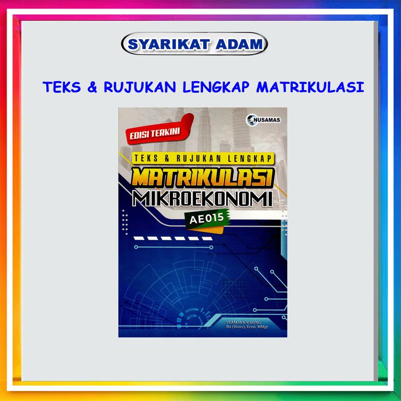 [ADM] TEKS & RUJUKAN LENGKAP MATRIKULASI MIKROEKONOMI (AE015 - TikTok ...