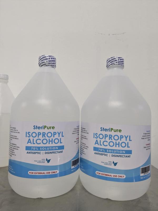 STERIPURE 70% SOLUTION ISOP ALCOHOL 1 GALLON - TikTok Shop Philippines