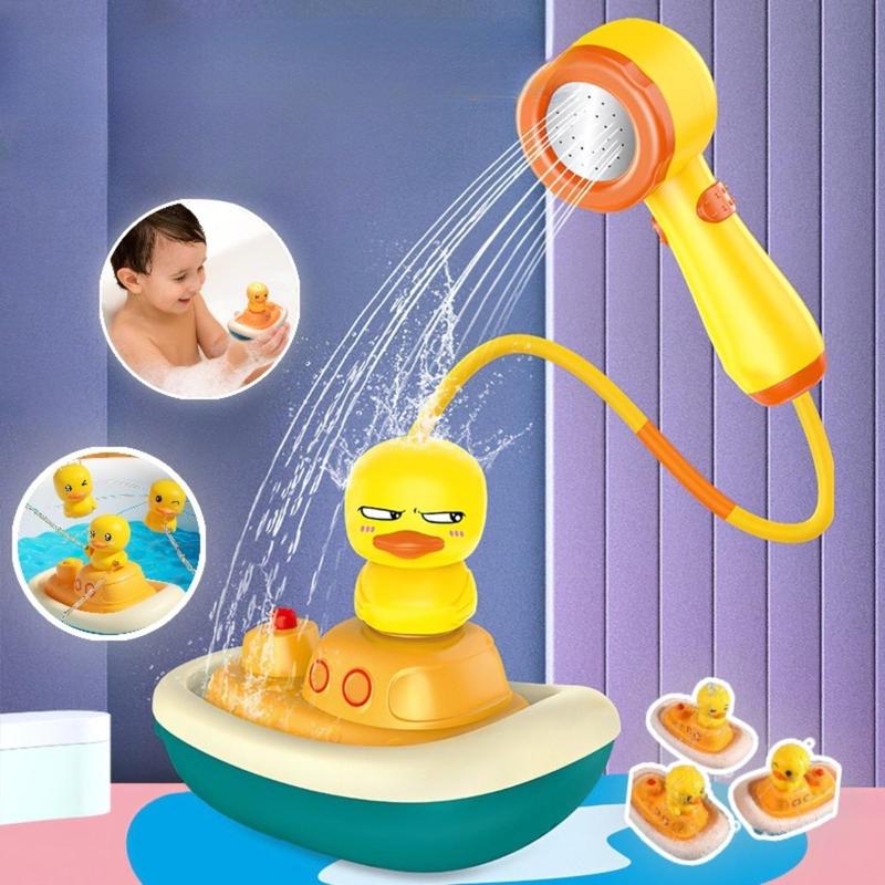 Baby Sprinkler Power-driven Bath Toys Duck Sprinklers Kids Water ...