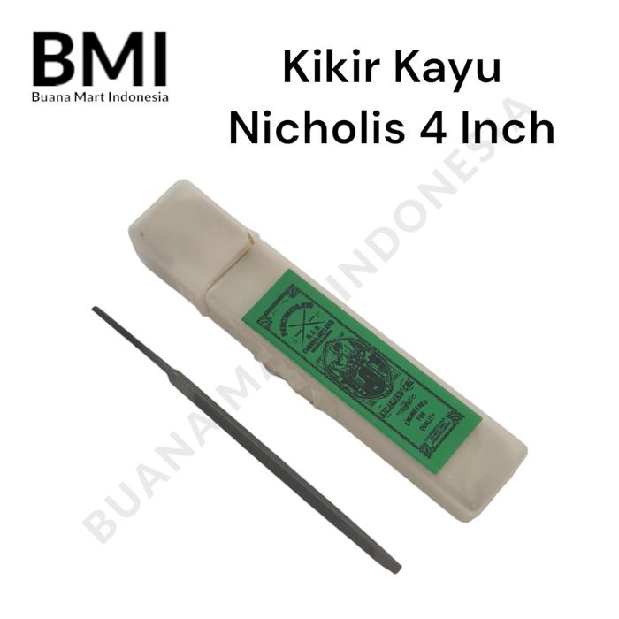 Jual Kikir Segitiga Nicholis 4 Inch | Kikir Gergaji Besi | Slim Taper ...