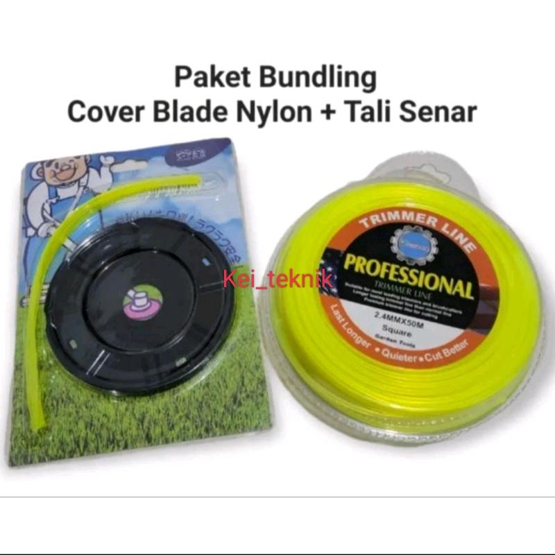 Paket Senar Nylon Potong Rumput 50meter + Cover Plat - Shop | Tokopedia