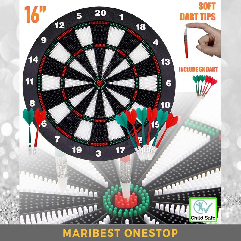 DART SET GAME WITH 6 DARTS SOFT TIP SET DART BOARD FOR ADULT - TikTok ...