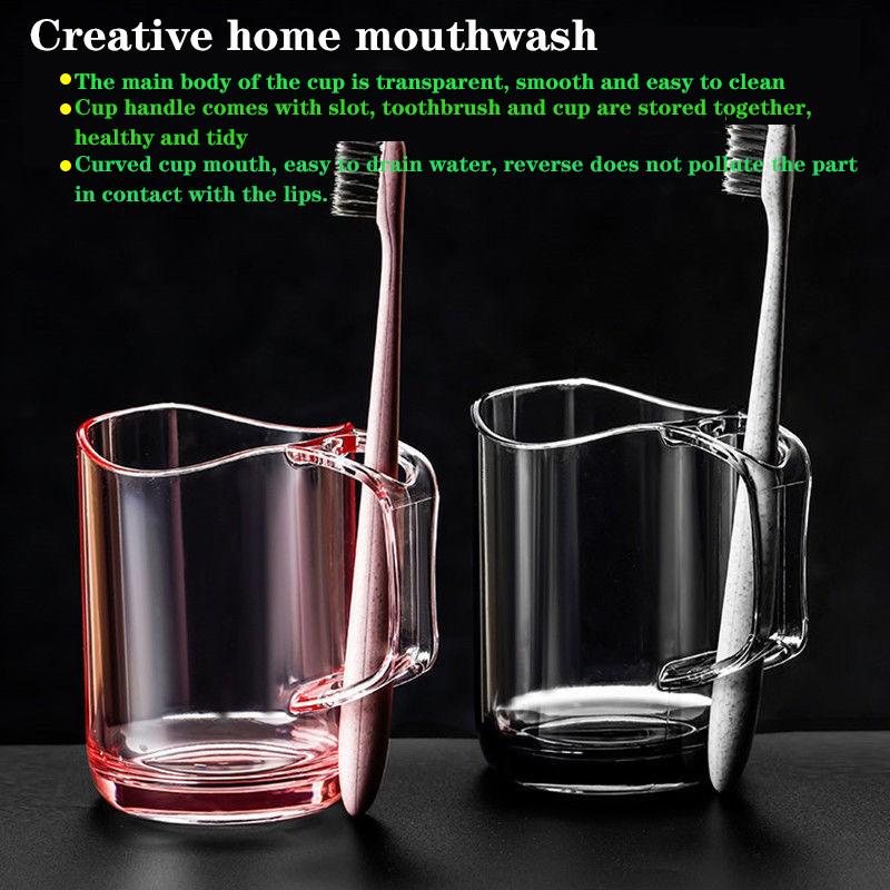 1 PCS Mouthwash Cup Household Simple Brushing Cup Couple's Cup - TikTok ...