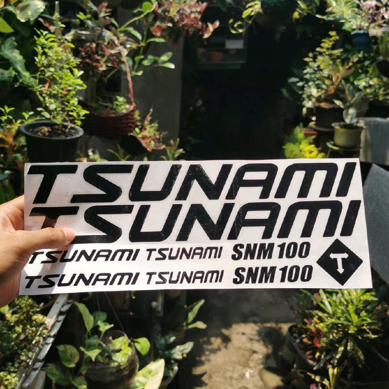 Tsunami snm 100 vinyl decals /sticker waterproof - TikTok Shop Philippines
