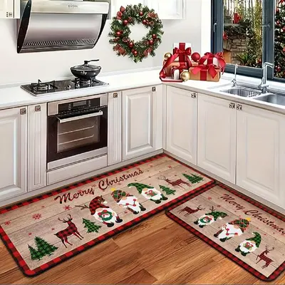 Christmas kitchen rugs store