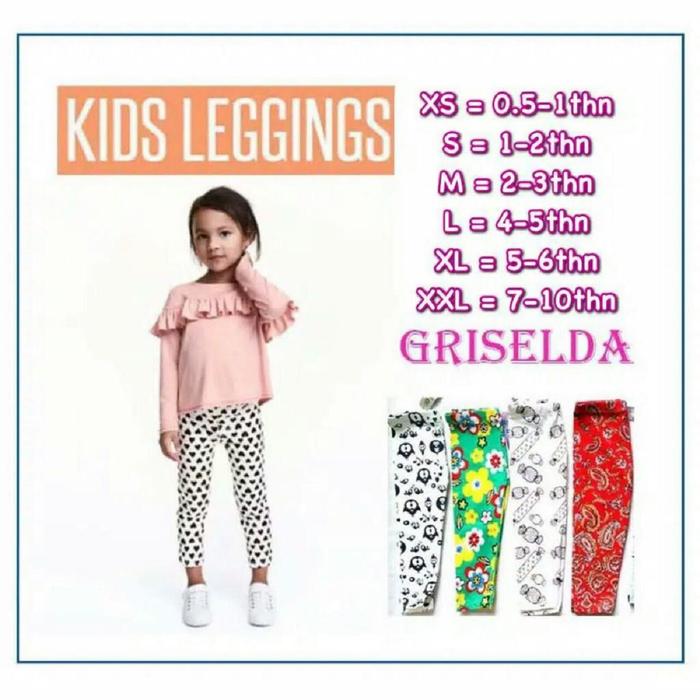 Jual GRISELDA Legging Size XL (7 - 8 th) Leging anak cewe lejing anak ...