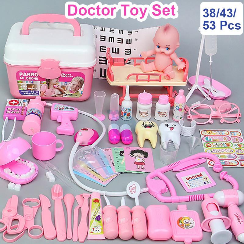 Set Mainan Doktor, 38 / 43 / 53 PCS, Simulasi Peranan Doktor - TikTok ...