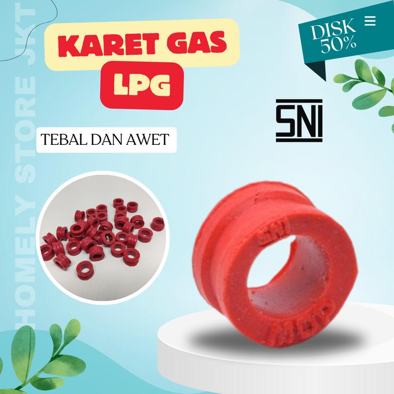 Karet seal gas tabung LPG standart SNI original Merah Elpiji - Shop ...