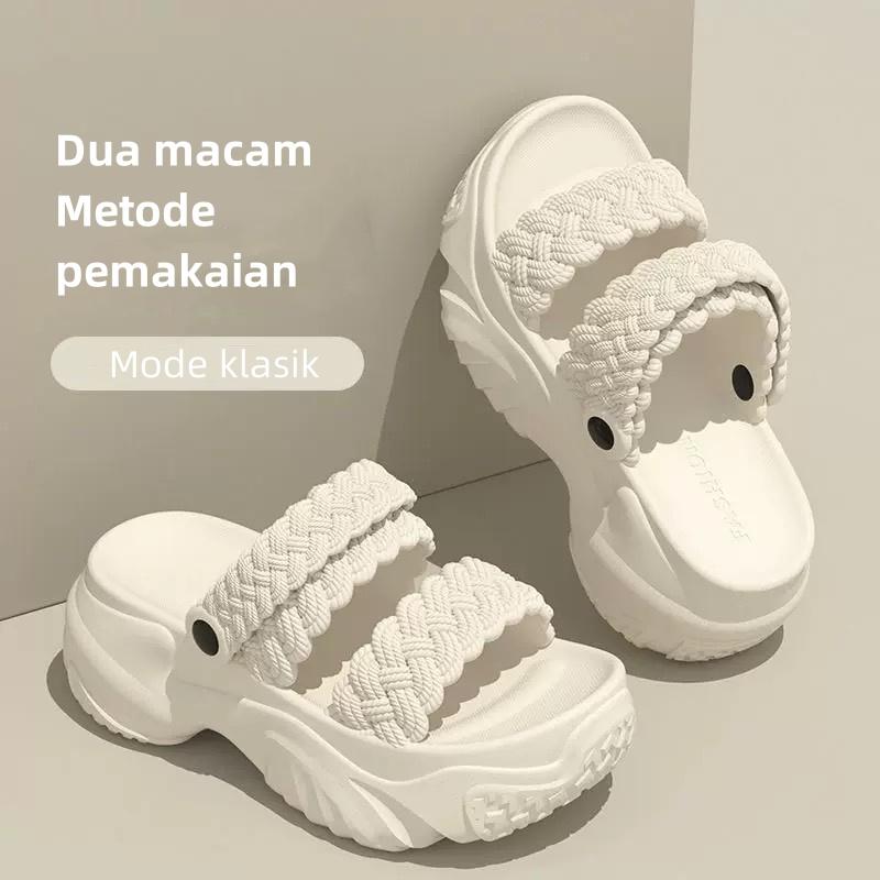 Sandal dalam ruangan EVA wanita, sandal sol tebal wanita, sandal - Shop ...
