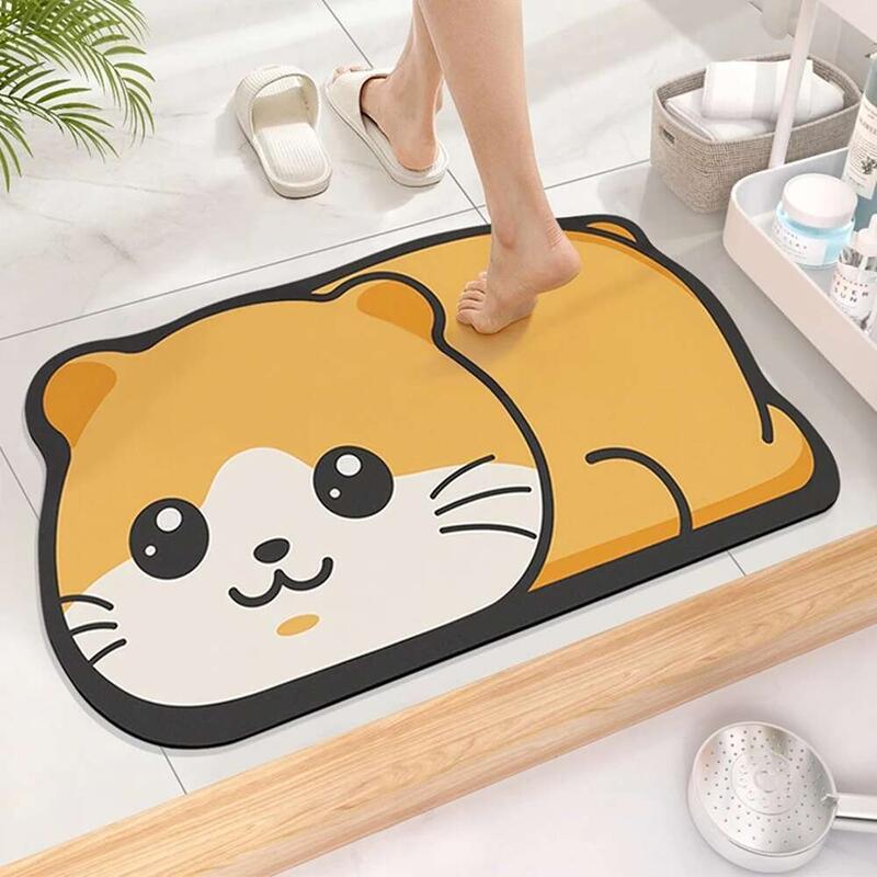 er absorbent or soft mat, cartoon mud anti slip bathroom mat - TikTok ...