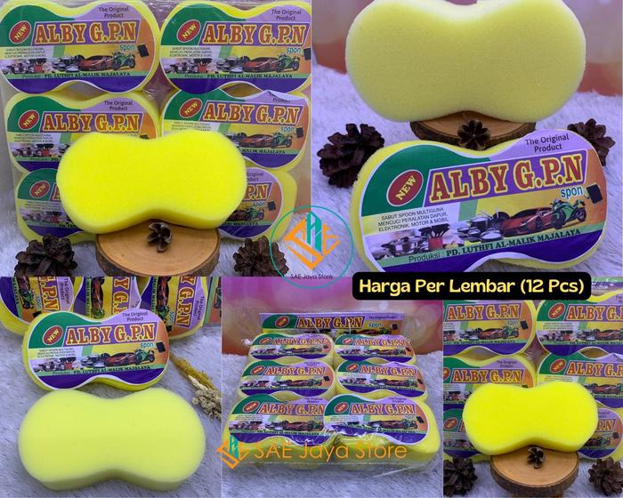 Jual (12 PCS) SPONS CUCI MOTOR MOBIL / SPONGE BUSA PENCUCI MOTOR ...
