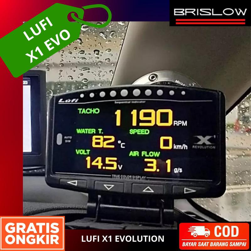 Lufi X1 Revolution Obd 2 Gauge Original - Shop | Tokopedia