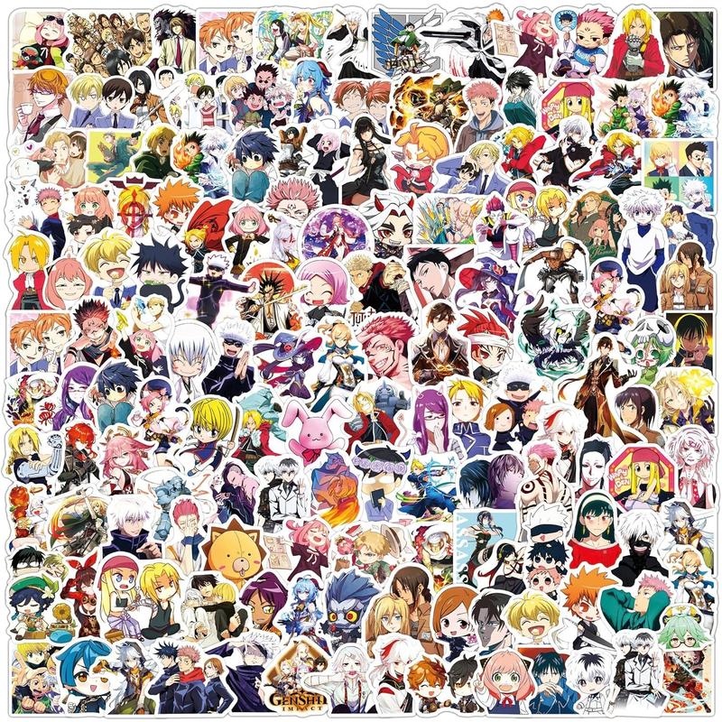 640 count Anime Stickers Mixed Pack, Vinyl Anime Stickers for - TikTok Shop
