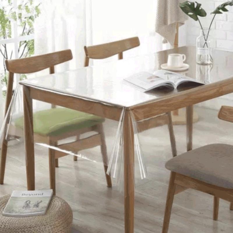 Taplak Meja Plastik Bening Transparan Mika Meteran - Shop | Tokopedia