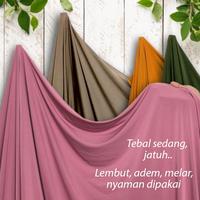 Promo Kain Jersey Spandex Zoya Polos Eceran - HARGA PER SETENGAH METER ...