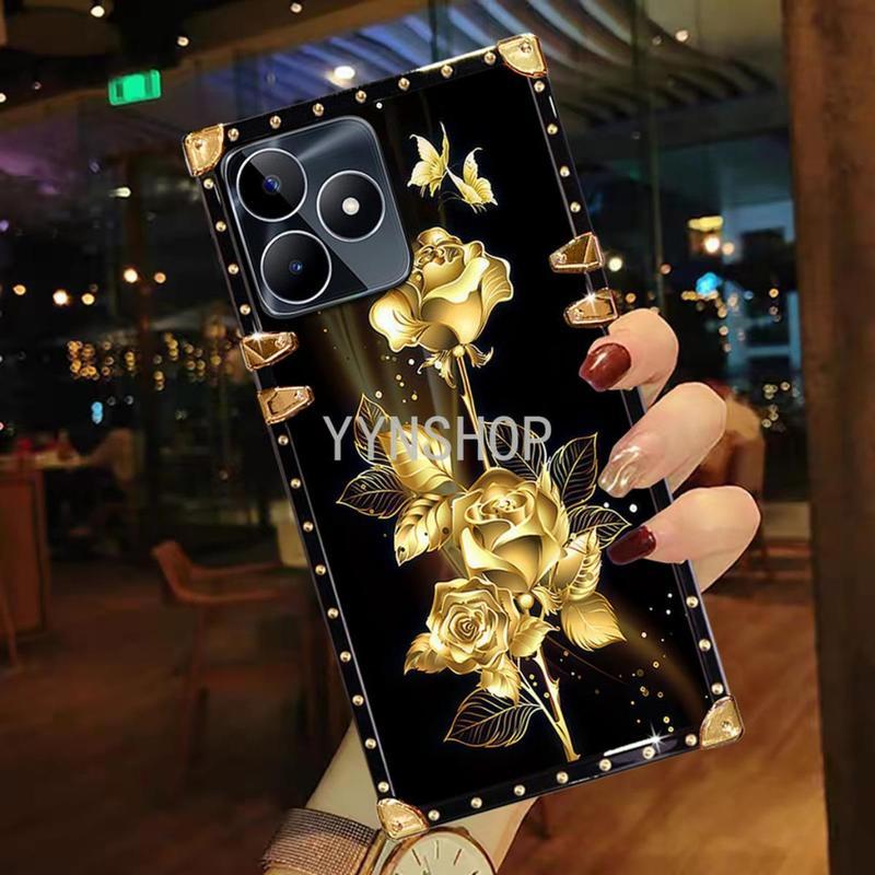 Casing For Realme Note 50 C53 C51 Printed pattern black square - TikTok ...