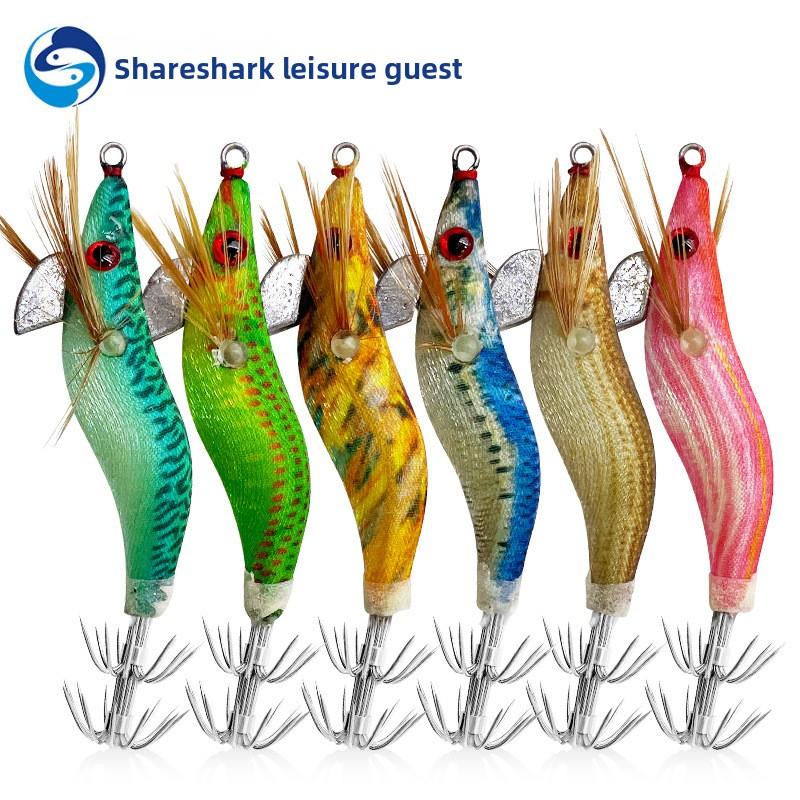 Glow in the Dark Squid Jig - 1.5# Weighted Egi Lure with Rattle for ...