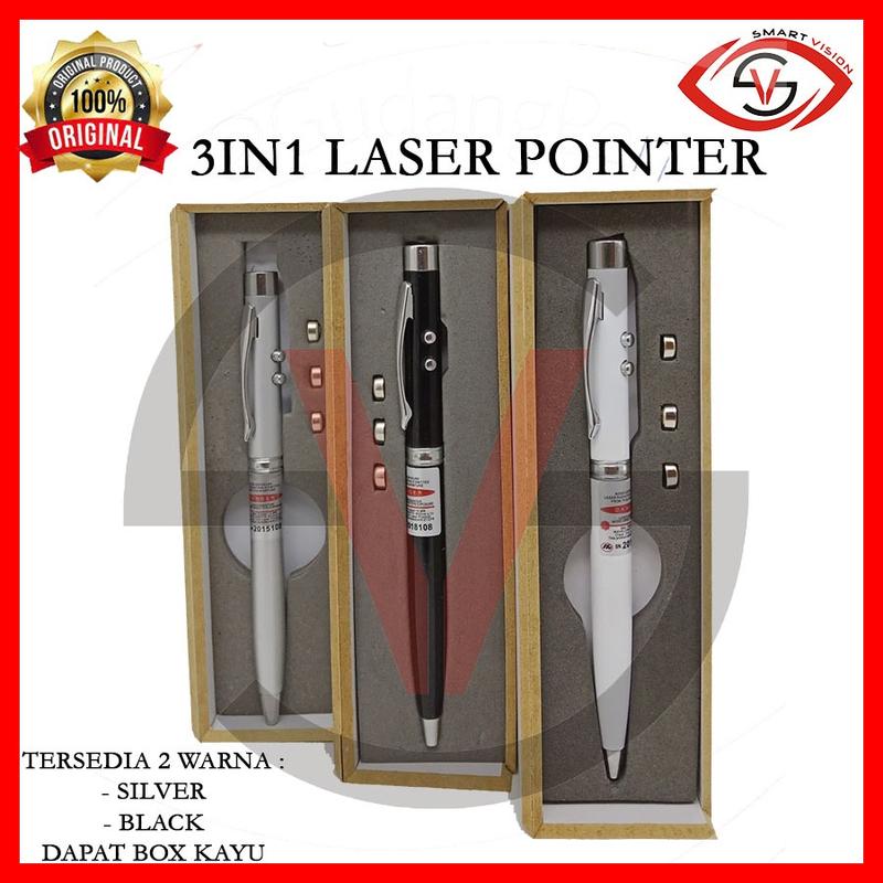 Pulpen Laser Pointer / Pena LED / Bolpen Presentasi 3in1 Box - Shop ...