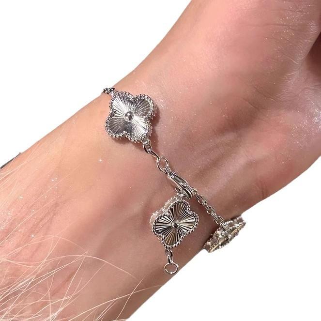 Gelang Semanggi Empat Daun, Gelang Kaleidoskop, Perak Laser, - TikTok ...