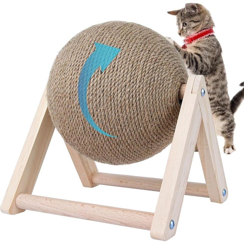 Cat Scratcher, Rabbit Scratching Ball, Natural Sisal Scratcher ...
