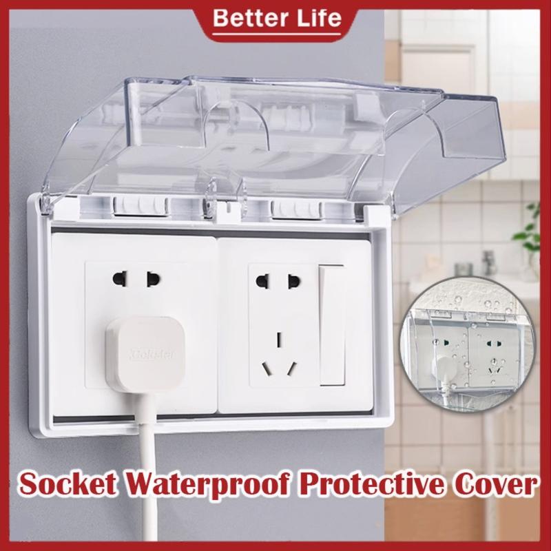 Waterproof Double Socket Switch Protector Electric Plug Cove - TikTok Shop Philippines