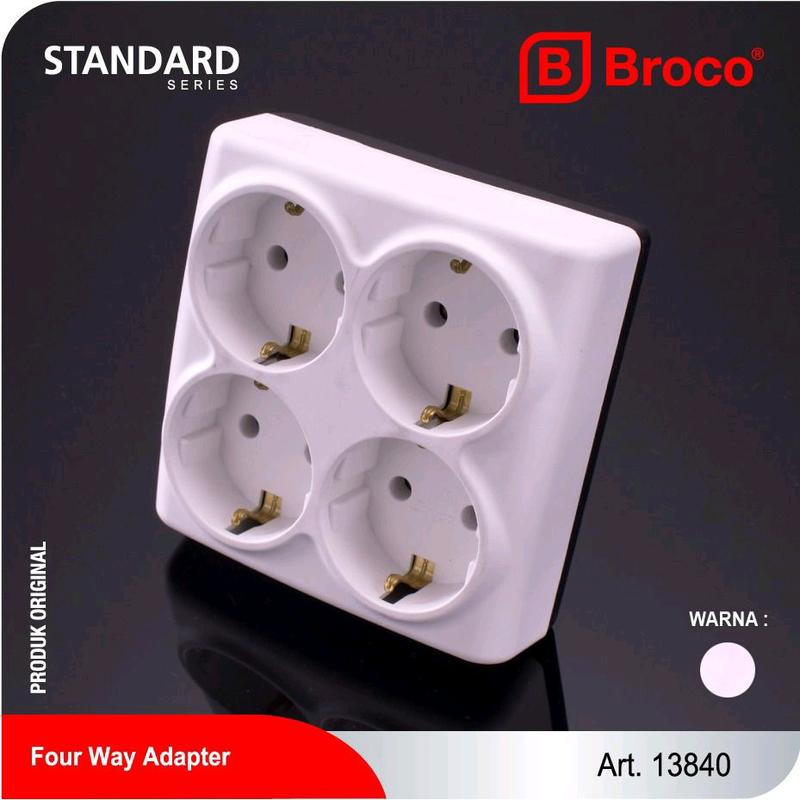 Colokan sambungan 4in1 Broco Kuningan asli,dan Loyal kuning colokan 1 ...