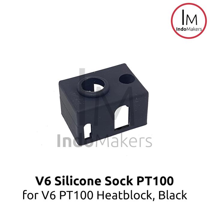 Jual V6 PT100 Sensor Hot End Heat Block Silicone Sock Insulation Cover ...