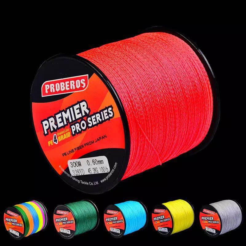 PROBEROS 6-100LB 4 Strands Braided Fishing Line Strong 300M Japanese ...