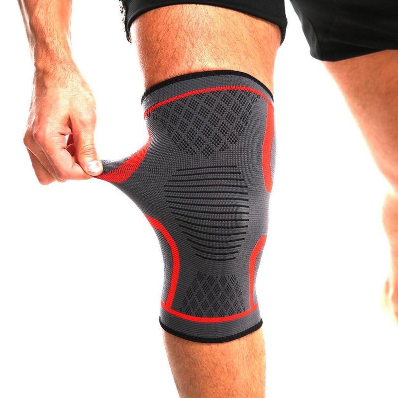 AOLIKES 1 PAIR Fitness Running Cycling Knee Support Braces Elastic ...