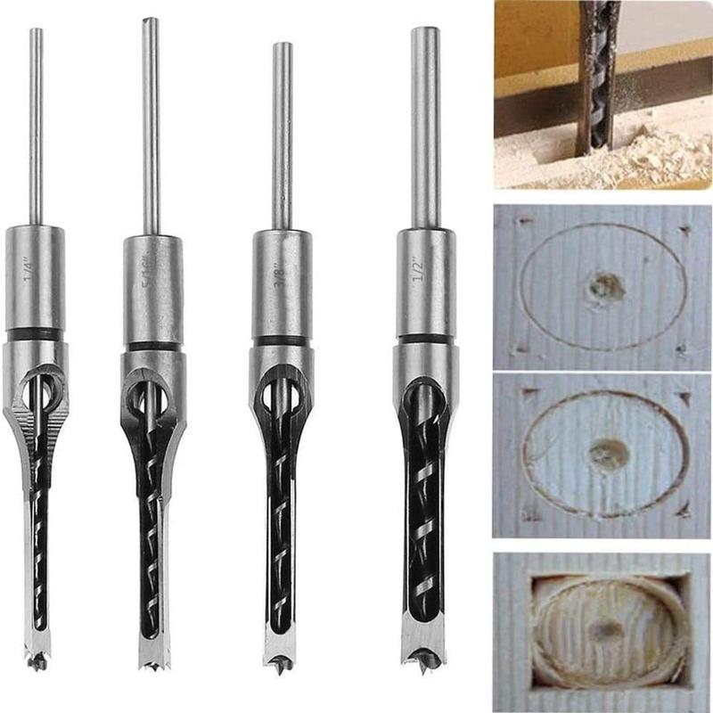 Carpenter Positioner Woodworking Auger Bit Guide HSS Square Hole ...