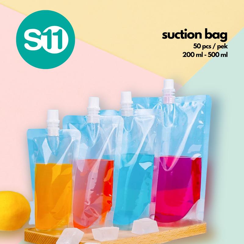 S11 200-500ml Juice Suction Bag / Suction Water Bag with cap - TikTok ...