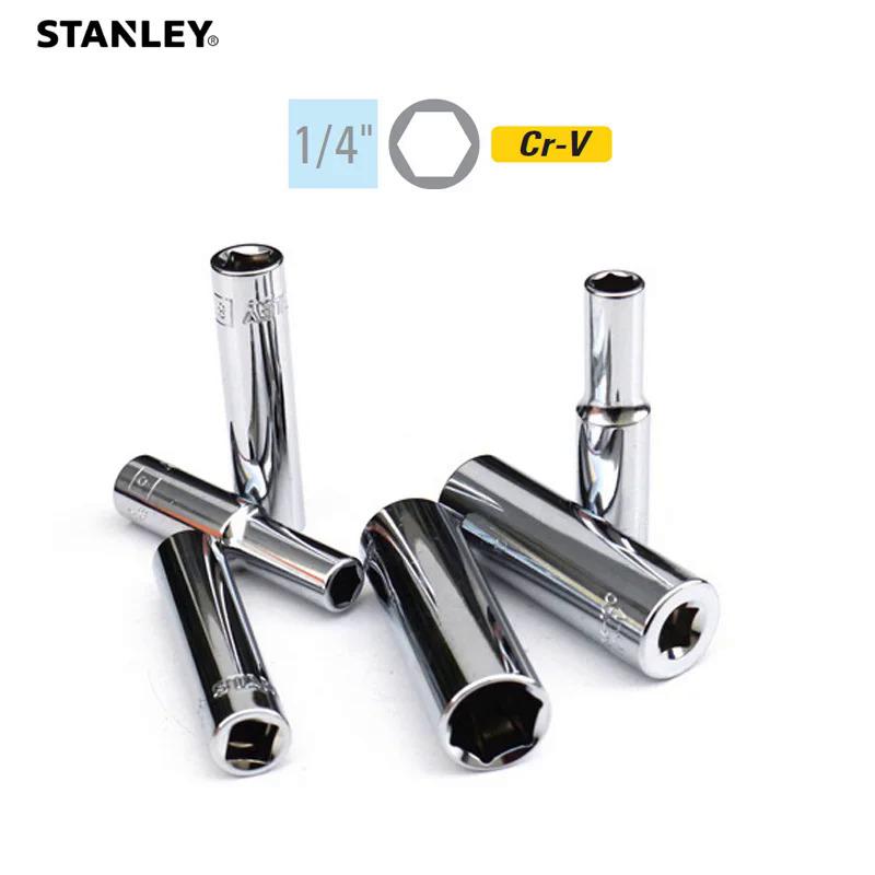 Stanley 1-Piece 6PT 1/4 drive metric deep socket wrench 4mm 5mm ...