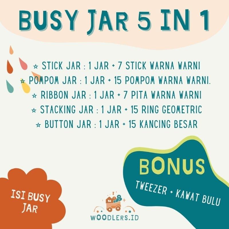 Woodlers.id . Busy Jar Montessori . Mainan anak sensori Edukasi Anak ...