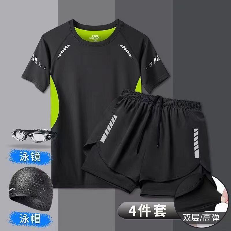 [1049 Positive Reviews] Men's Swimwear Set Double Layer Anti ...